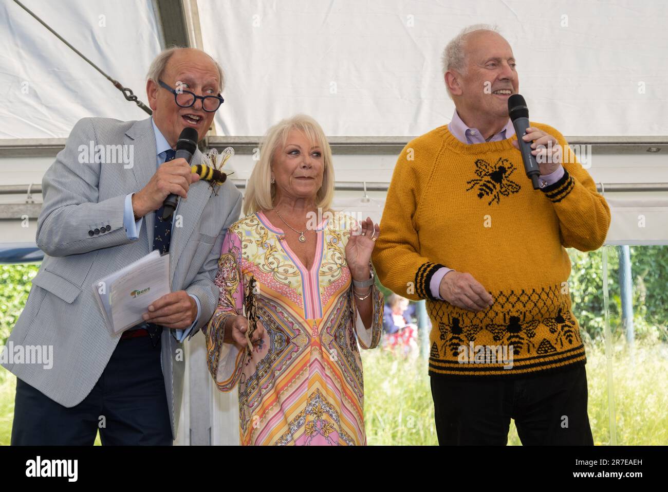 LONDON, UK: June 14, 2023, Elaine Paige, Gyles Brandreth & Charlie Ross ...