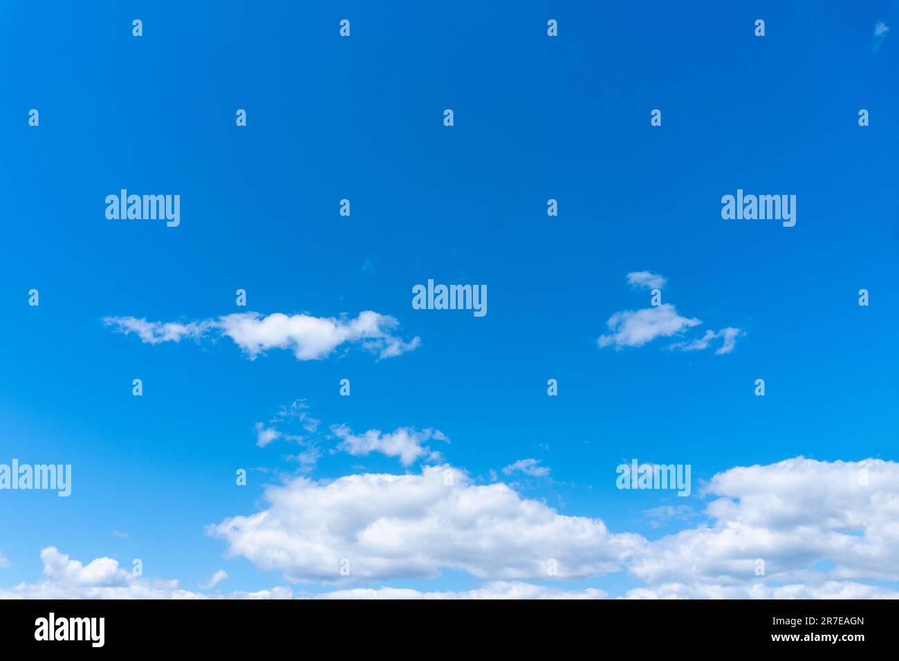 Beautiful blue sky with clouds in clear sunny weather Stock Photo - Alamy