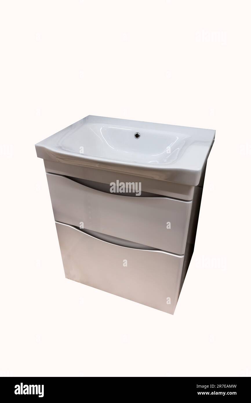 Ceramic shell for bathroom and wardrobe under the sink, furniture Stock ...