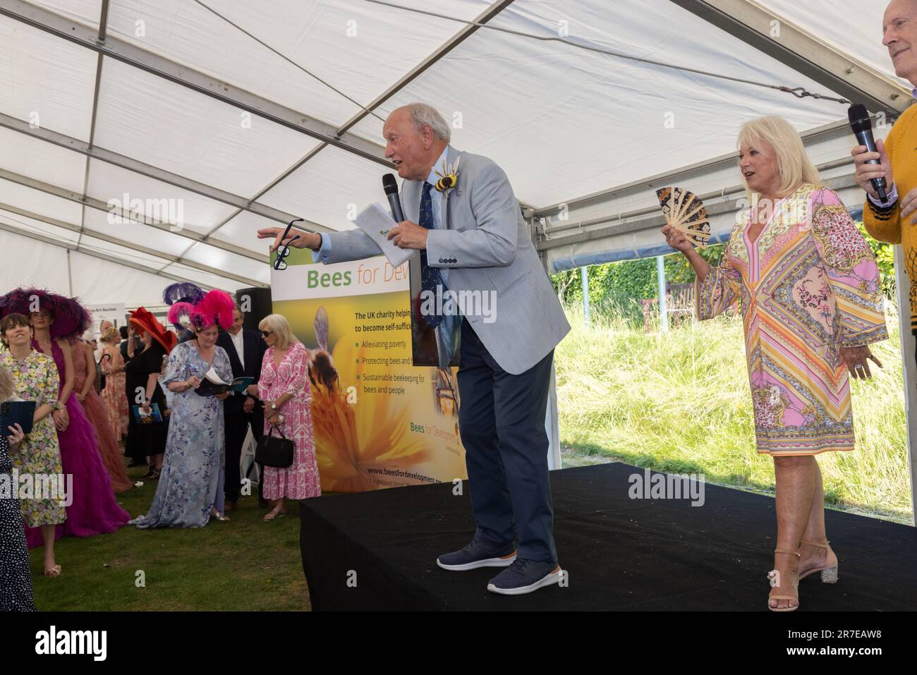 LONDON, UK: June 14, 2023, Elaine Paige, Gyles Brandreth & Charlie Ross ...