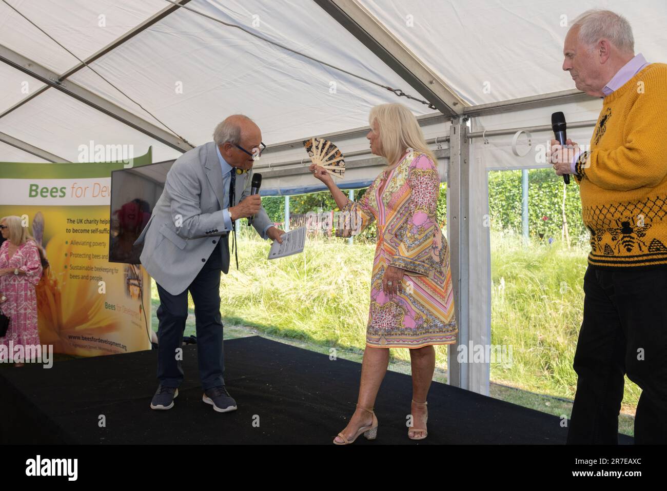 LONDON, UK: June 14, 2023, Elaine Paige, Gyles Brandreth & Charlie Ross ...