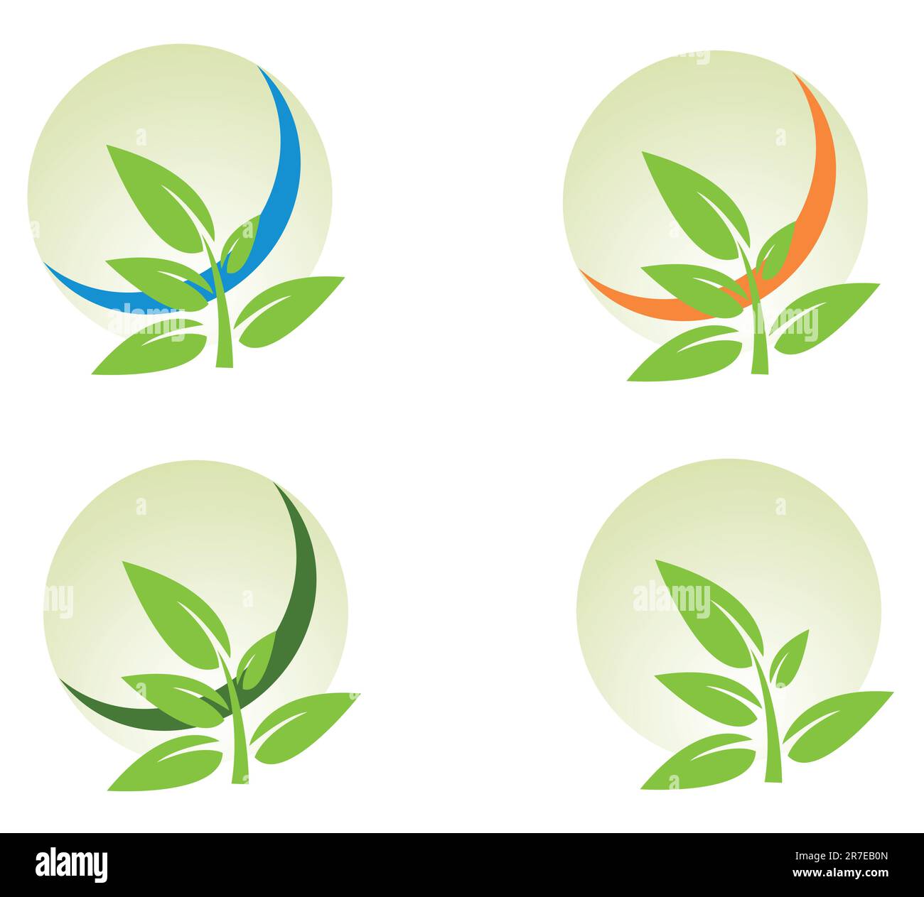 vector logo elements set environmental Stock Vector Image & Art - Alamy