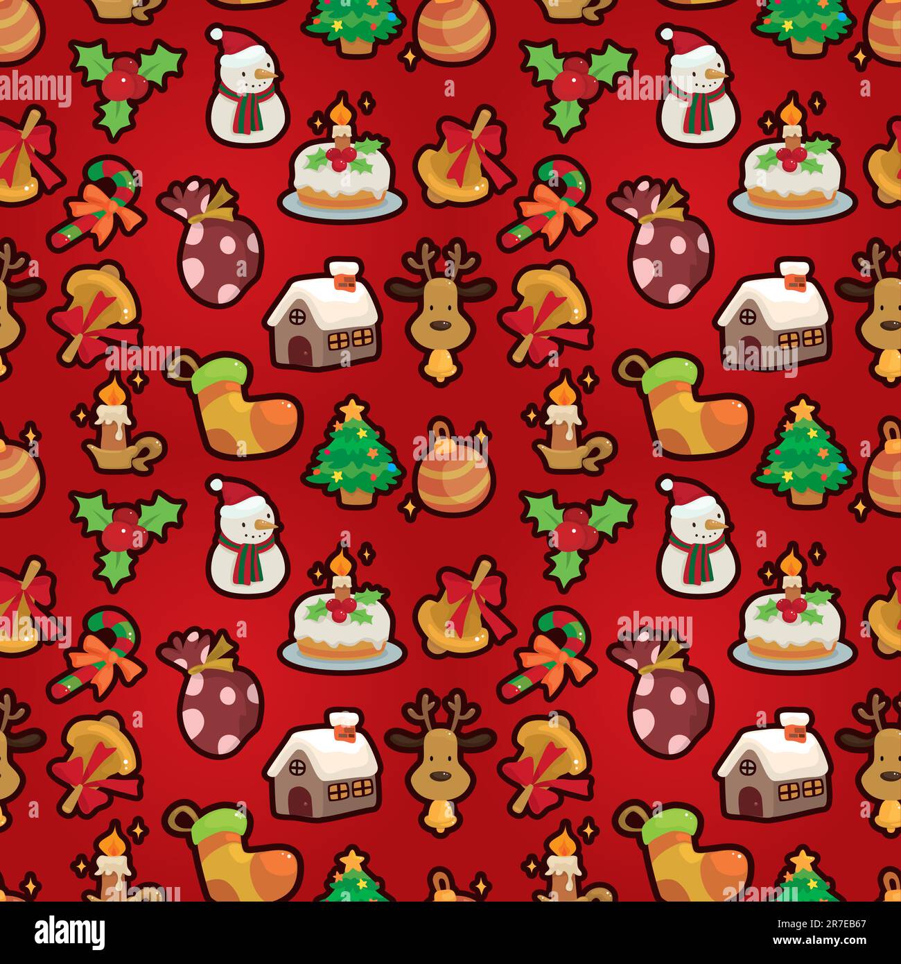 Funny green christmas tree toy Stock Vector Images - Alamy