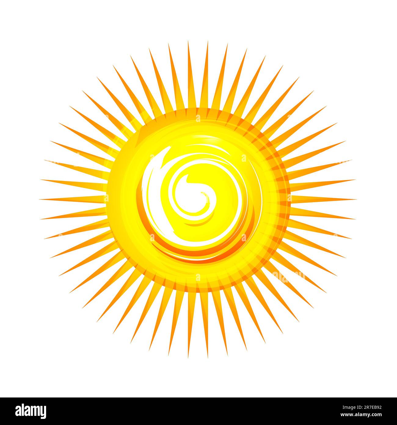 illustration of sun on white background Stock Vector Image & Art - Alamy
