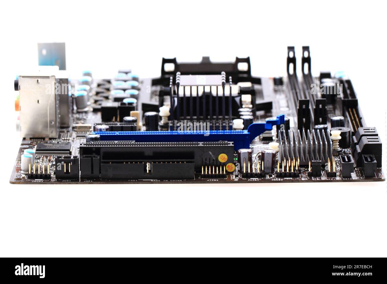 computer motherboard isolated on the white background Stock Photo - Alamy