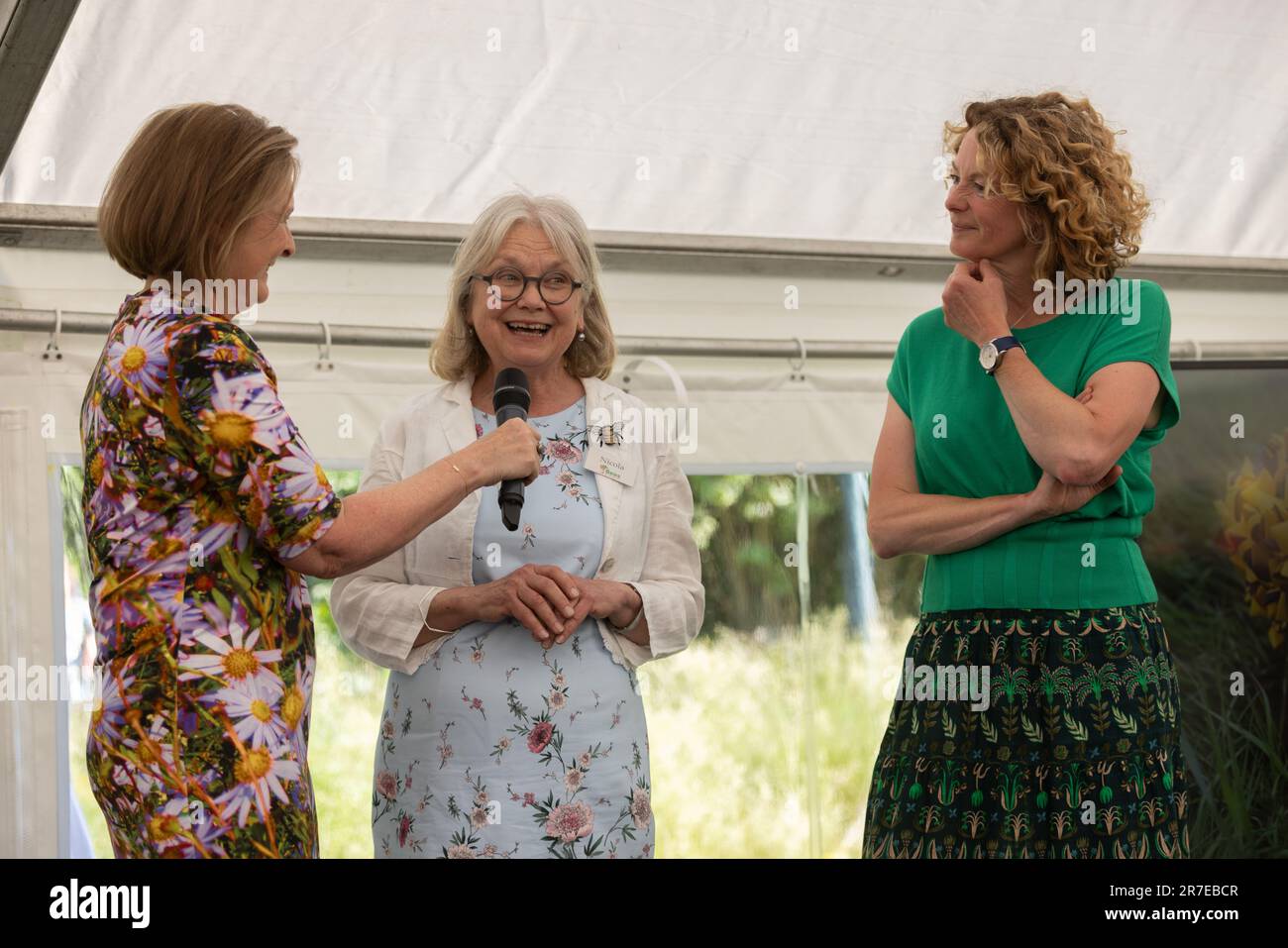 LONDON, UK: June 14, 2023, Martha Kearney & Kate Humble at an auction ...