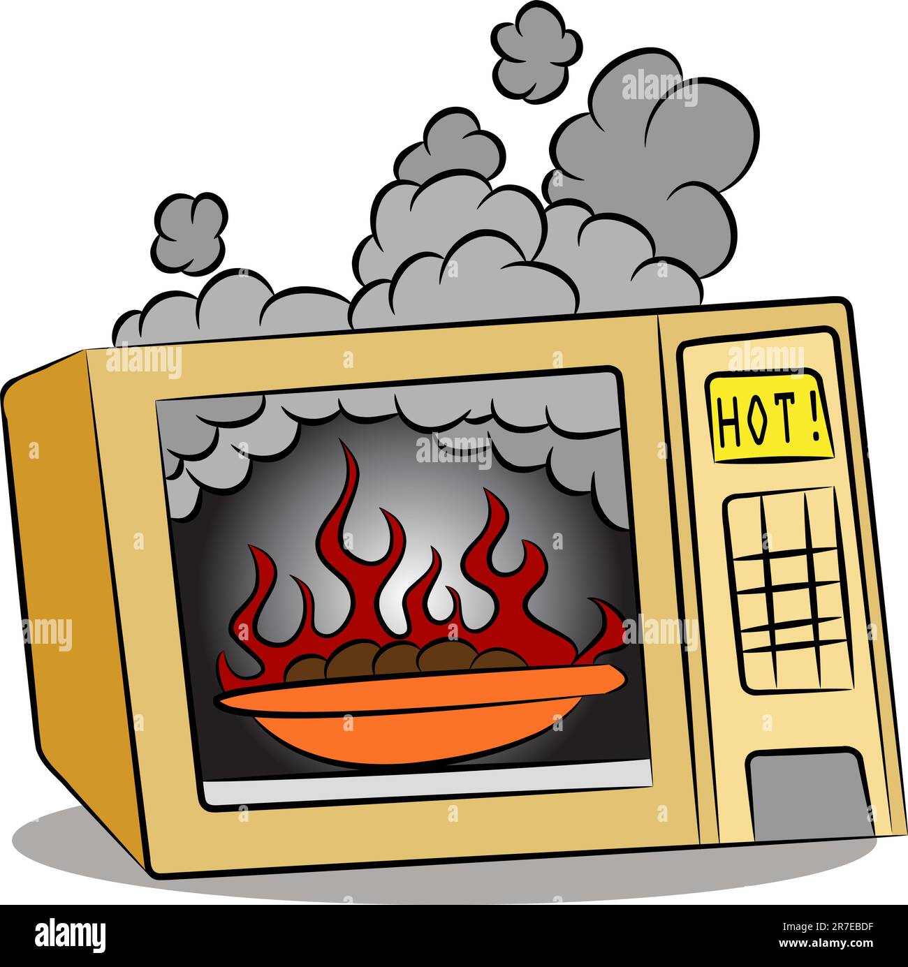 Burnt food oven Stock Vector Images - Alamy