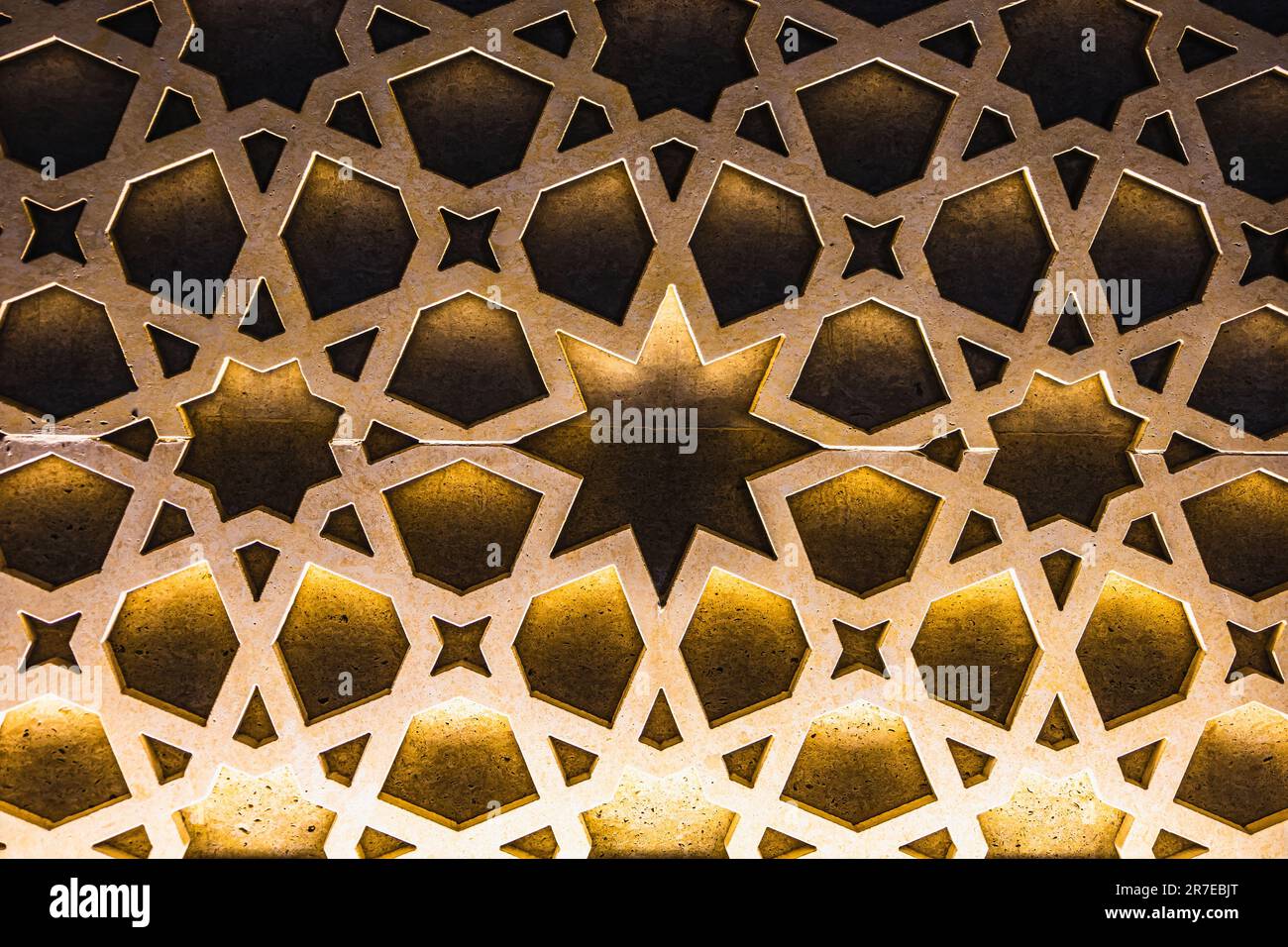 Colorful vintage surface with an old oriental pattern. The background ...