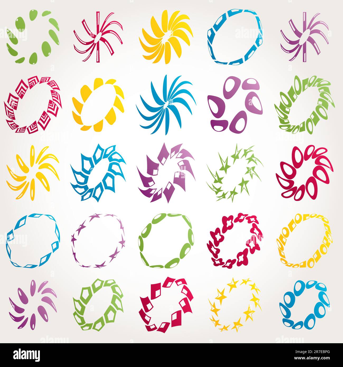 Modern geometric icons Stock Vector Images - Alamy