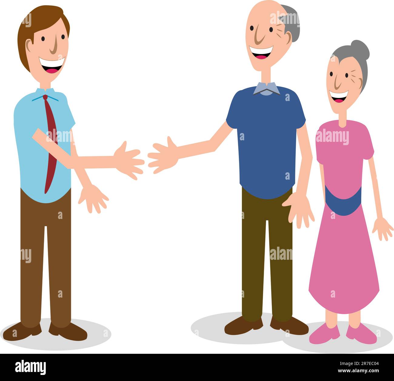 Review salesman Stock Vector Images - Alamy