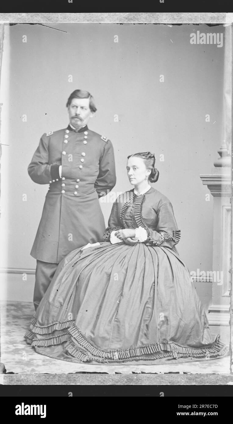 George Brinton McClellan and wife [Ellen Marcy] c. 1860-1870 Stock ...