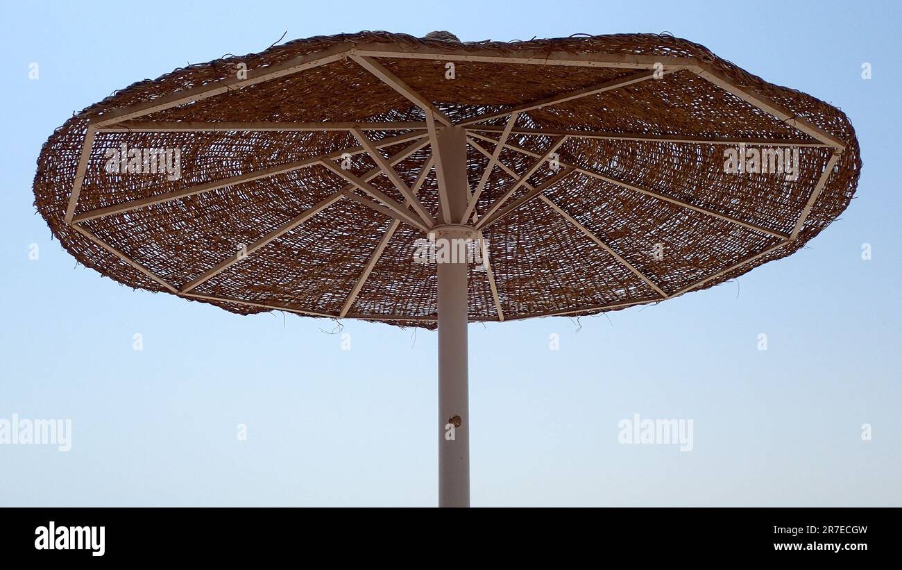 parasol texture in the hot summer as nice background Stock Photo - Alamy