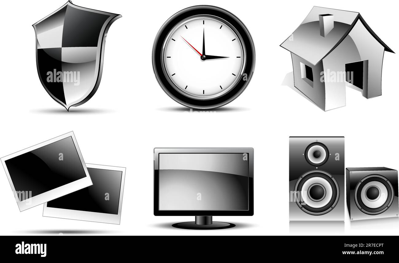 Detailed work and computer Stock Vector Images - Alamy
