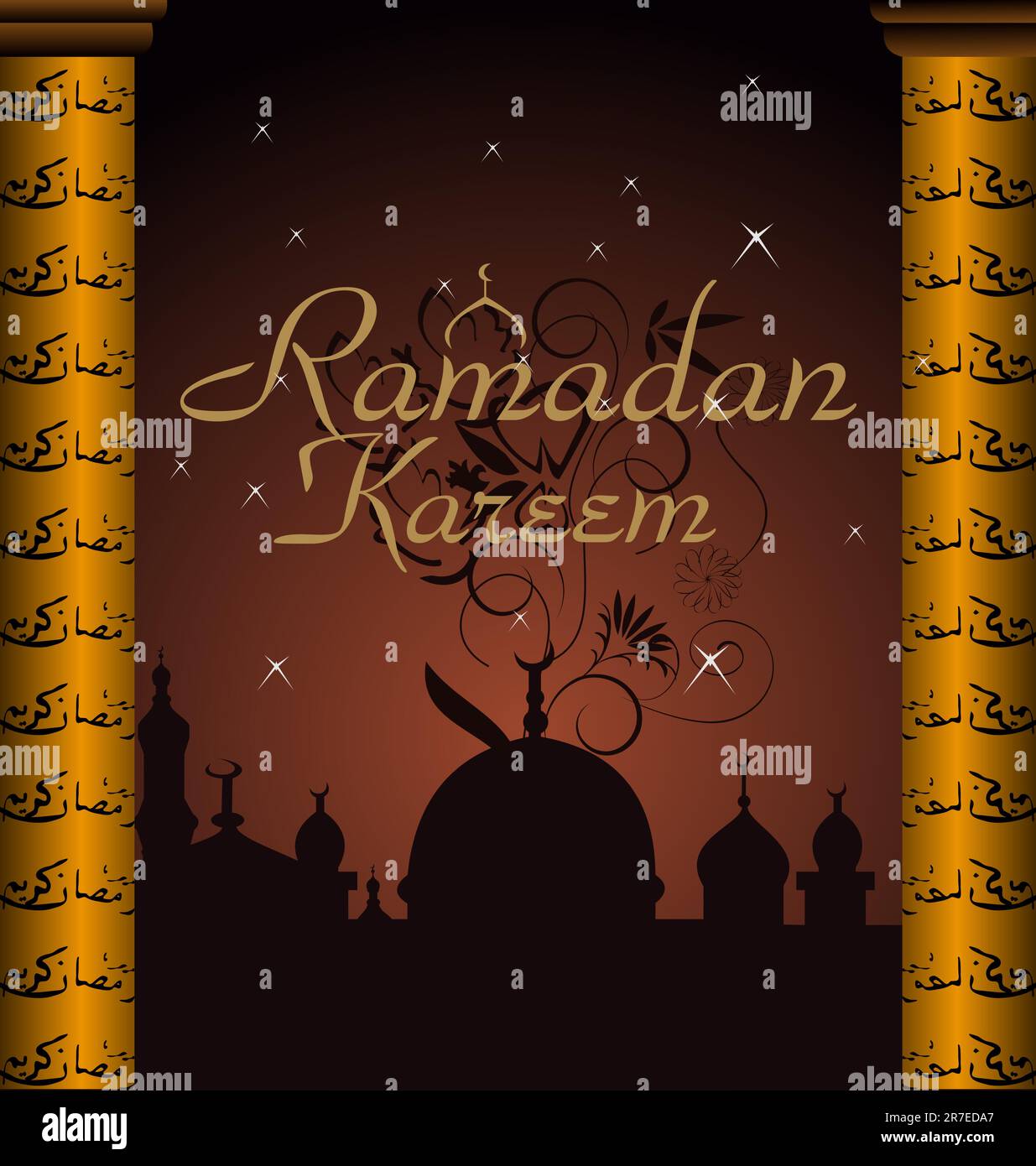 Illustration ramazan celebration background - vector Stock Vector Image ...