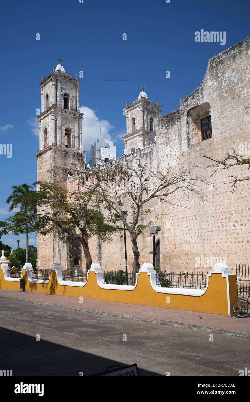Catholic church of the Templo De San Servacio Valladolid Yucatan Mexico ...