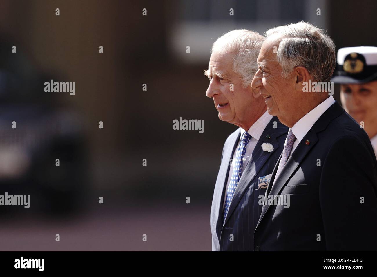 King Charles III (left) and President of Portugal, Marcelo Rebelo de ...