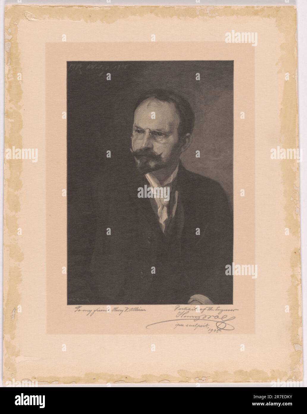 Henry Wolf Self-Portrait 1905 Stock Photo - Alamy