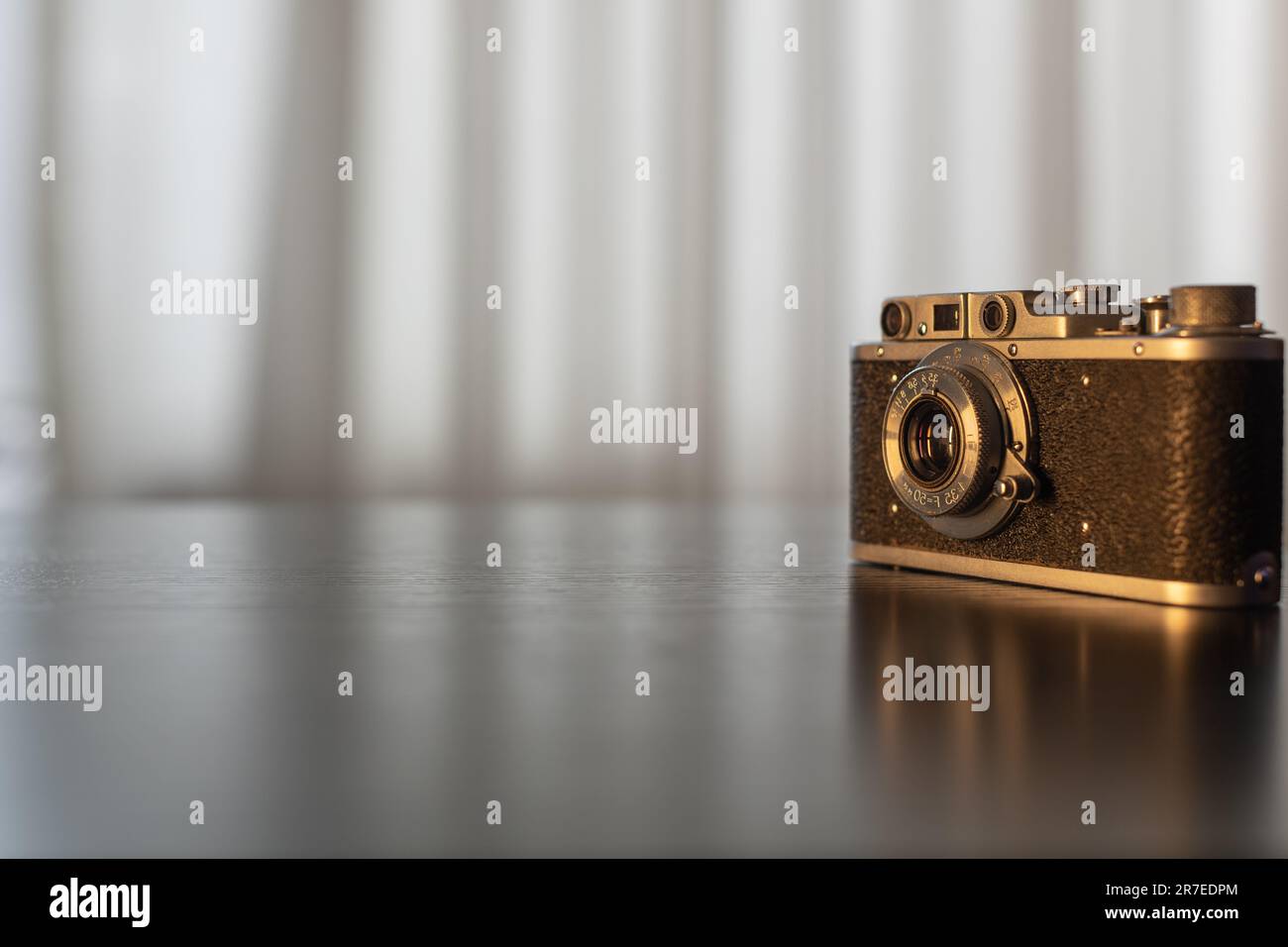 Old rare film rangefinder photo camera Stock Photo - Alamy