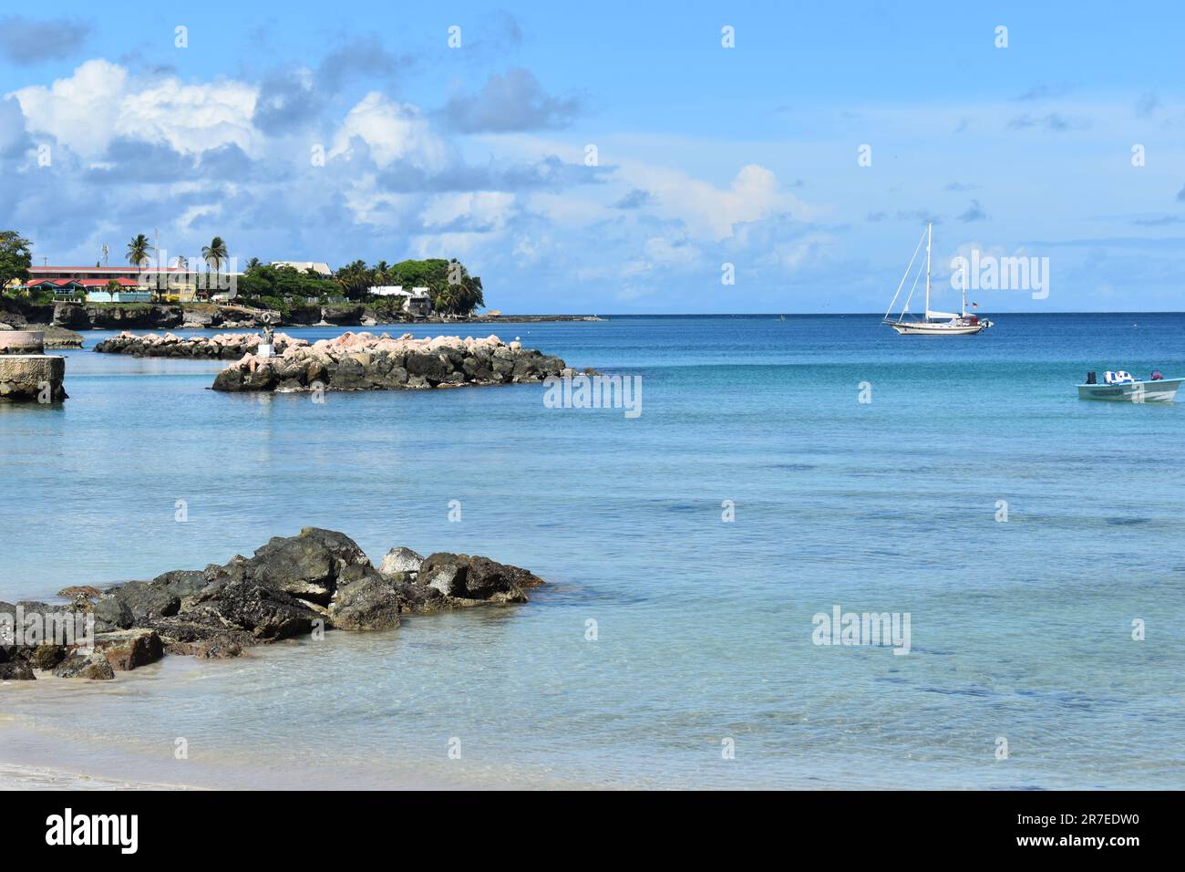 Swallow's Beach, Crown Point, Tobago Stock Photo - Alamy