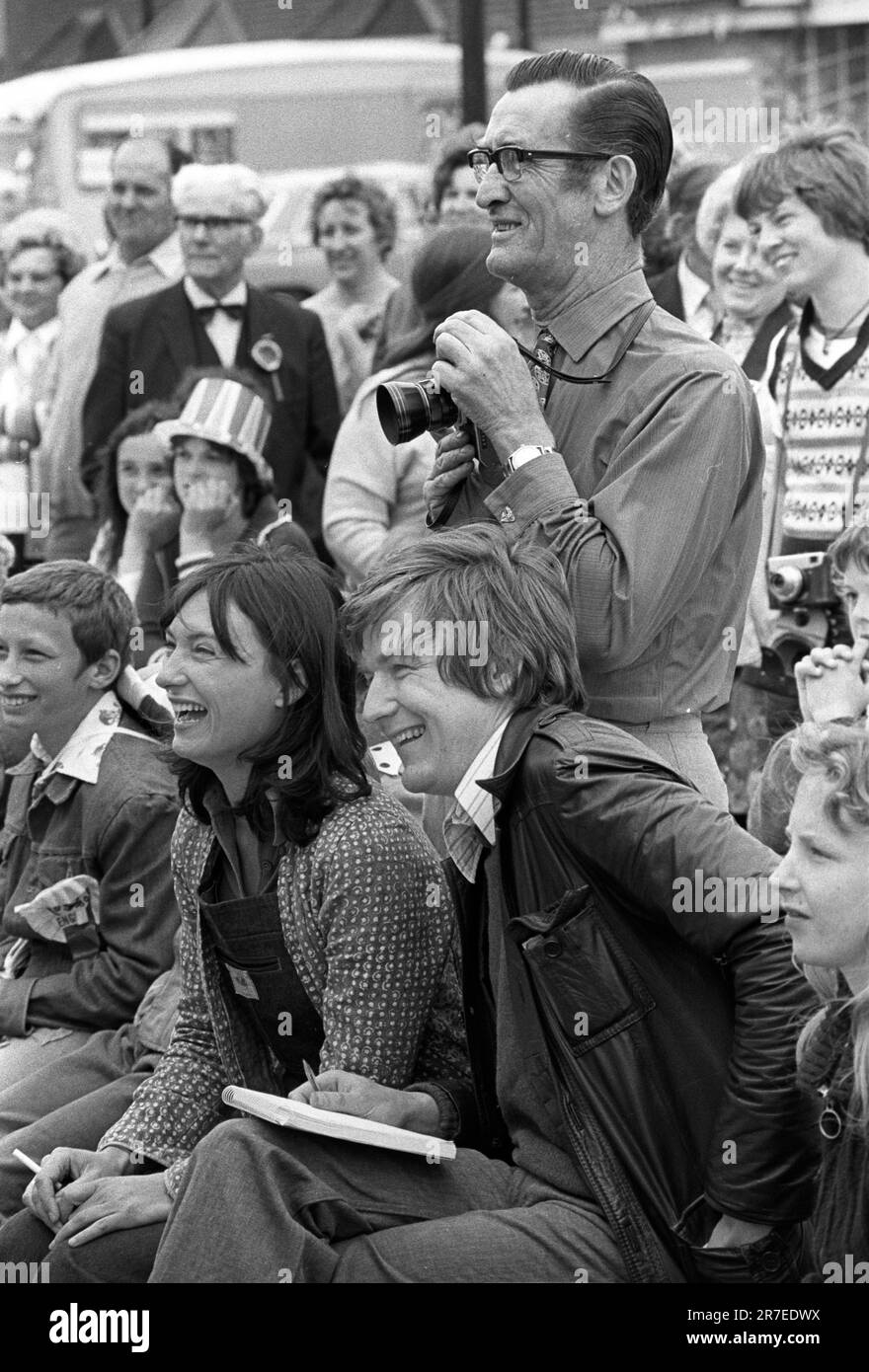 Queen Elizabeth II Silver Jubilee celebration 1977. Spring Bank Holiday ...