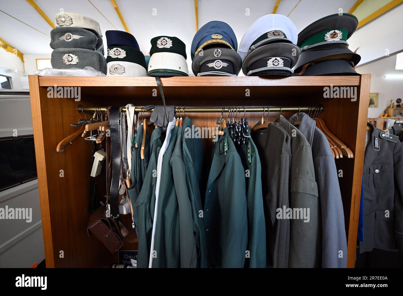 Erfurt, Germany. 15th June, 2023. Various uniforms of police and ...