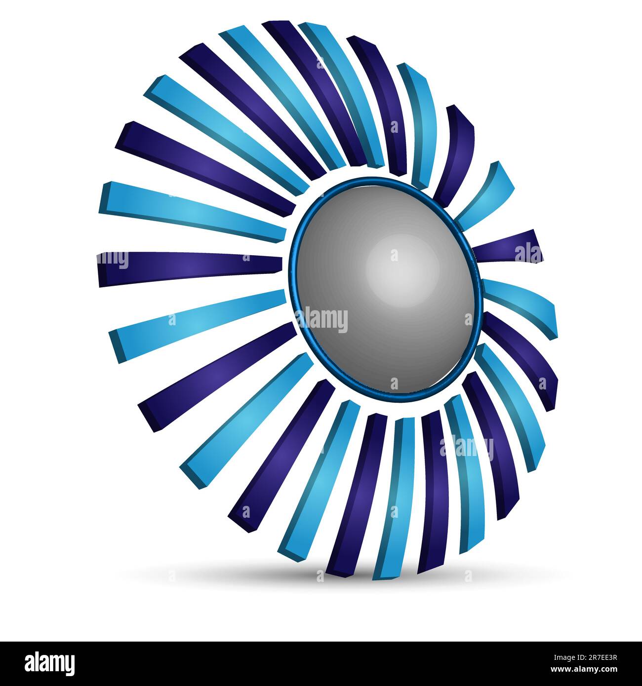 illustration of creative logo on white background Stock Vector Image ...