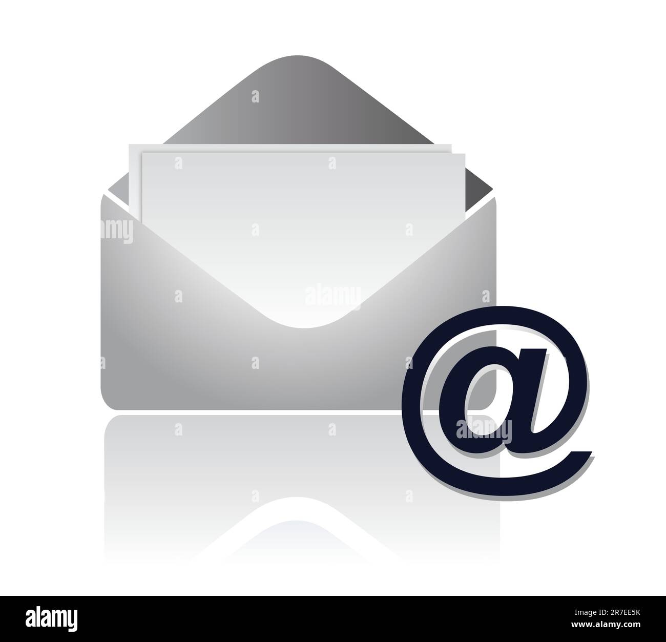 Envelope Email sign isolated on white. Vector file available Stock ...