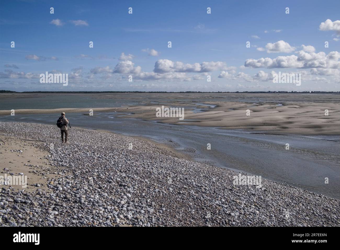 Cayeux-sur-Mer (northern France): headland “pointe du Hourdel” in the ...