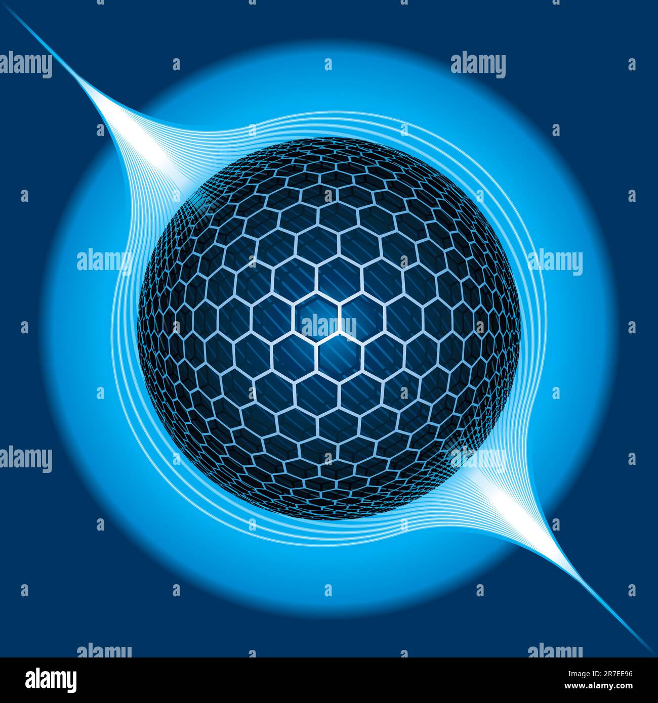 Fantasy Electric Sphere. Vector Illustration Stock Vector Image & Art ...
