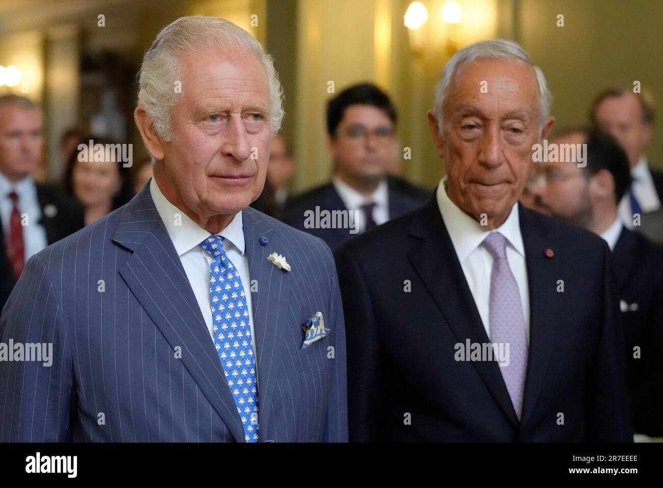 King Charles III and President of Portugal, Marcelo Rebelo de Sousa ...