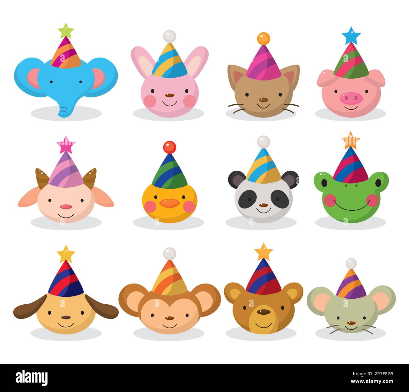 Animal birthday party zoo Cut Out Stock Images & Pictures - Alamy