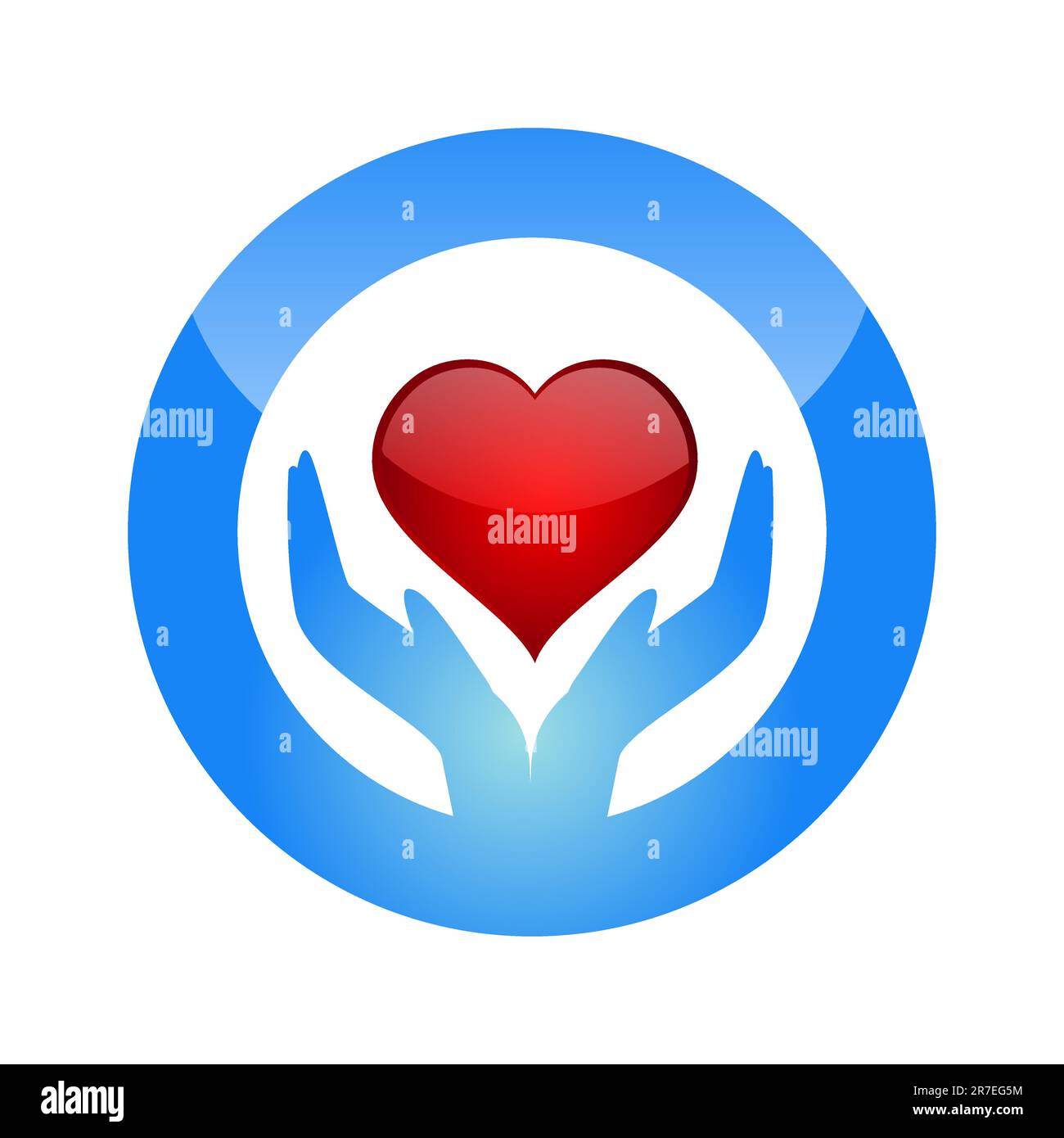 illustration of protect heart on isolated background Stock Vector Image ...