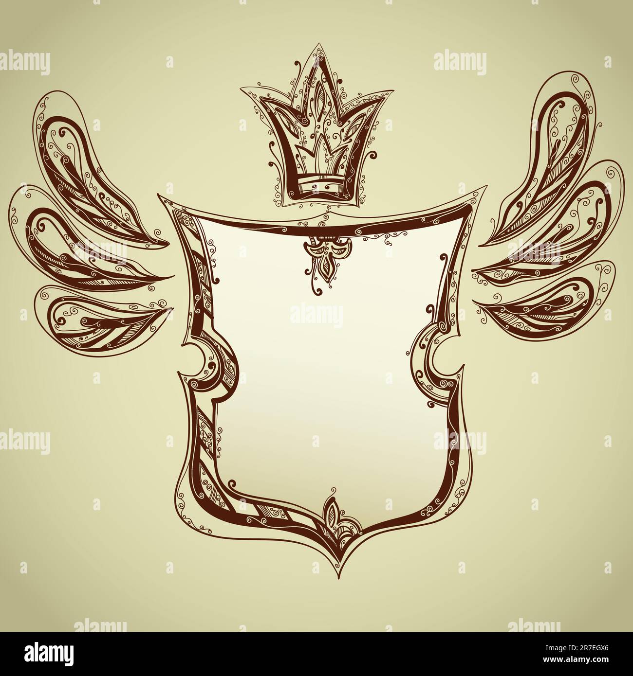 Shield drawing Stock Vector Images - Alamy