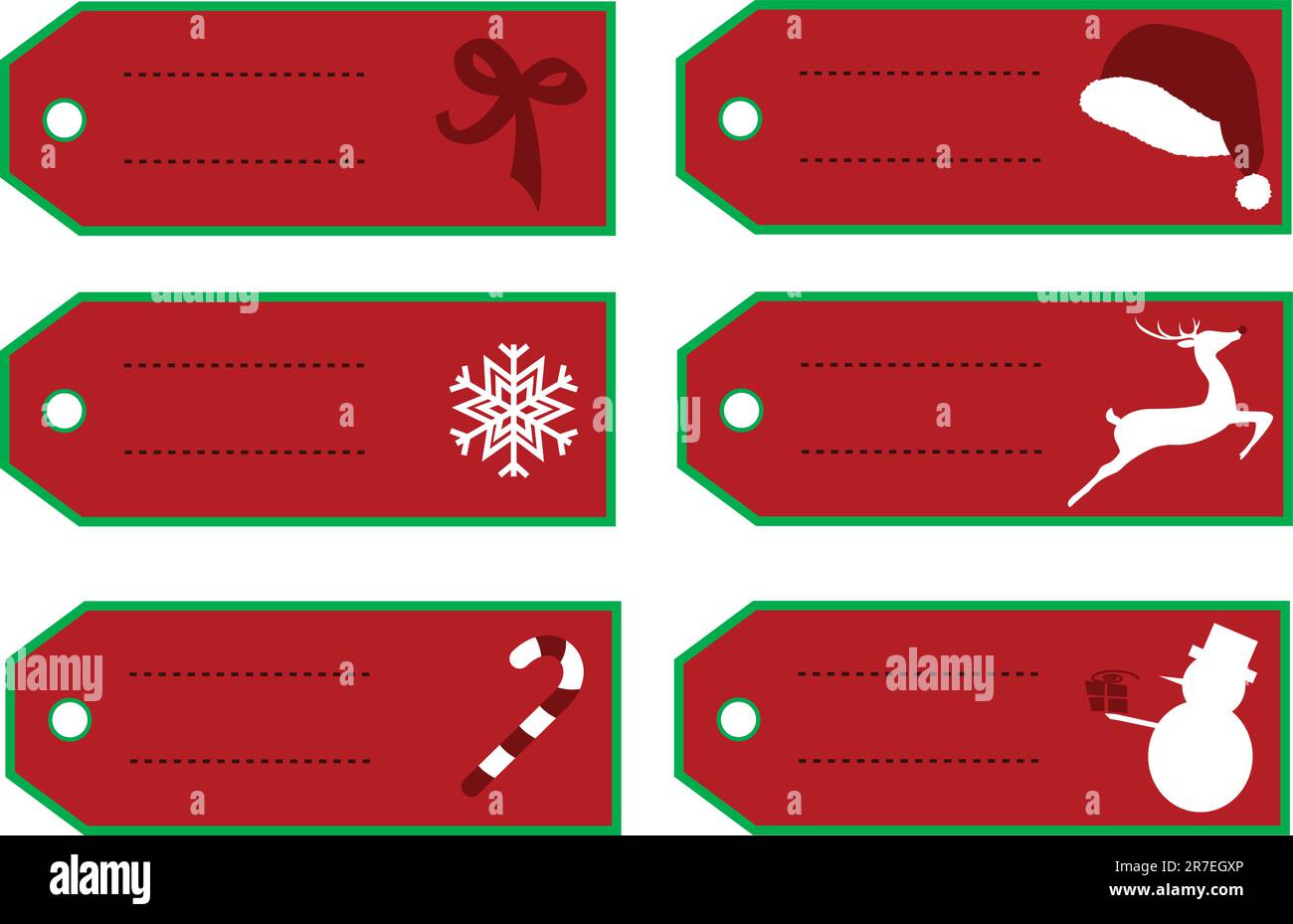 Christmas tags to label your gifts Stock Vector Image & Art - Alamy