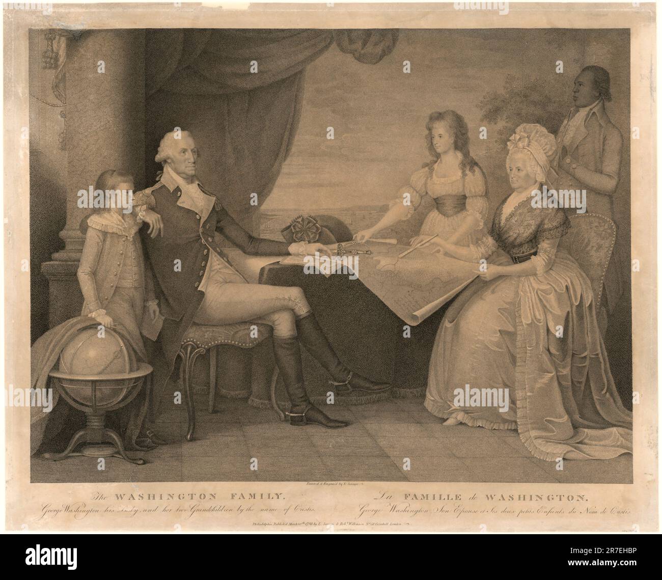 The Washington Family 1798 Stock Photo - Alamy