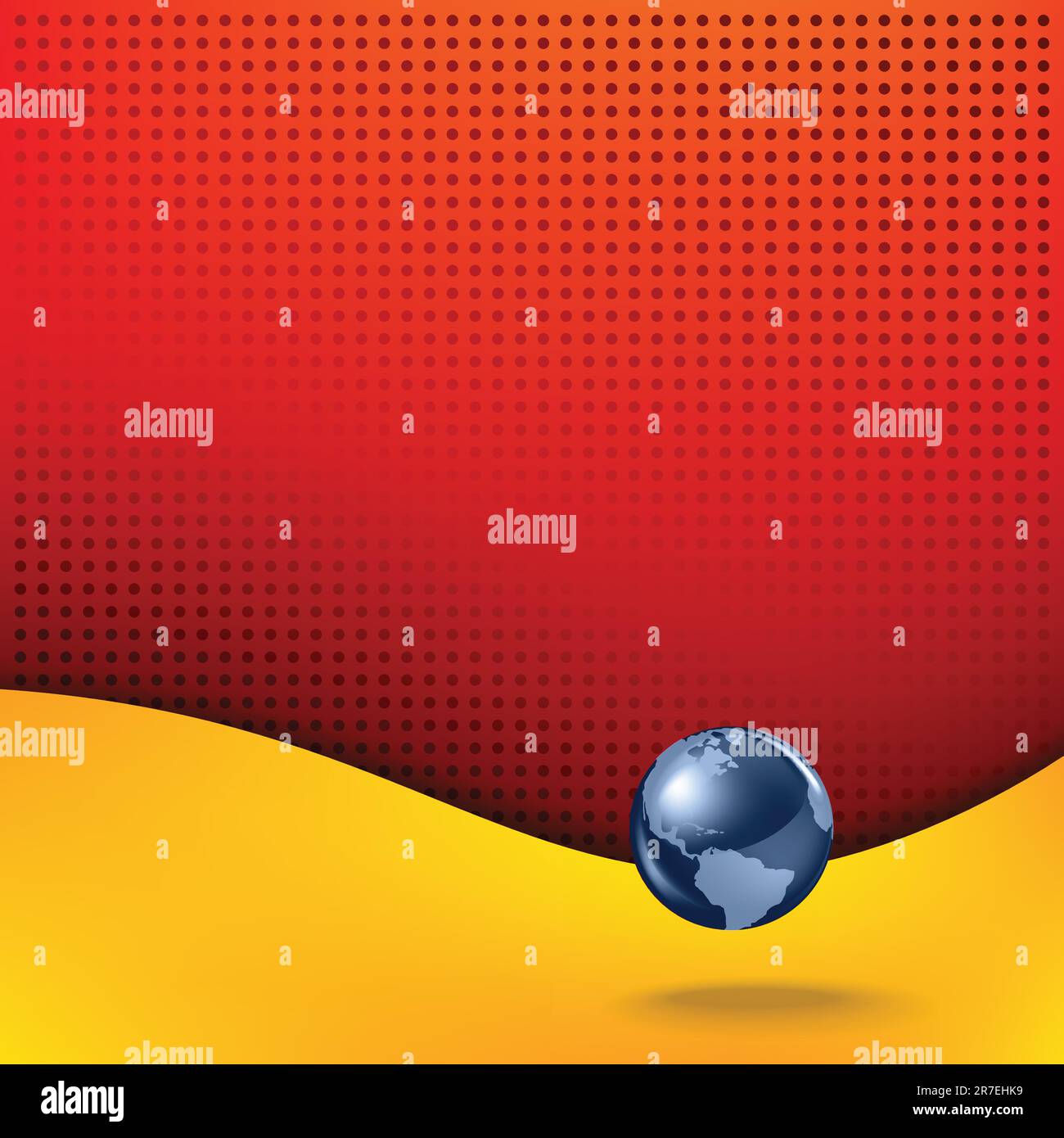 Abstract background with planet earth on red Stock Vector Image & Art ...