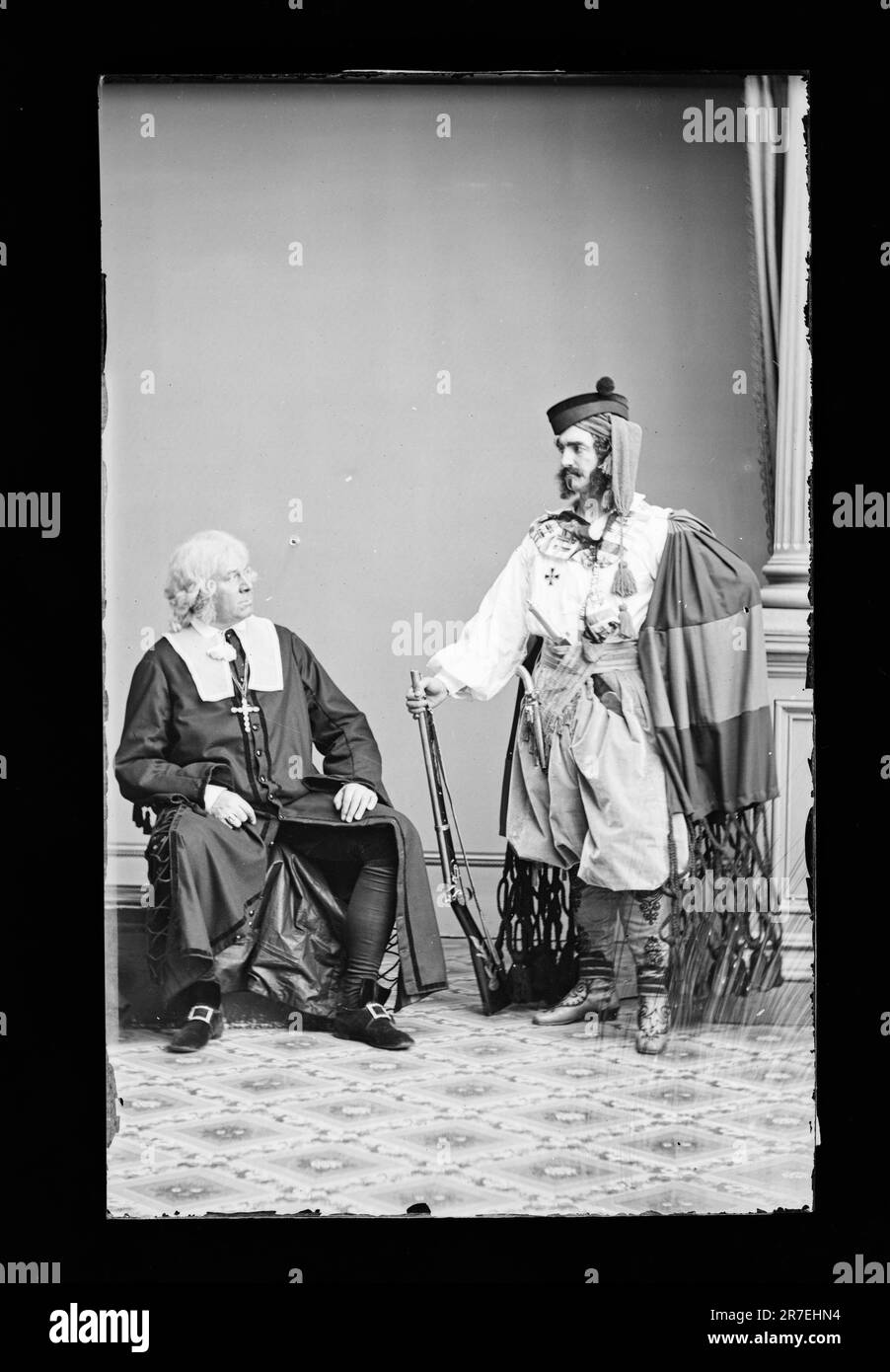 John Gibbs Gilbert and Lester Wallack c. 1860-1870 Stock Photo - Alamy