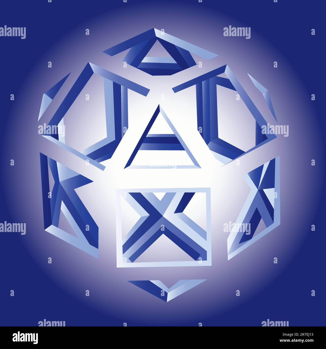 Abstract 3d geometric vector background Stock Vector Image & Art - Alamy