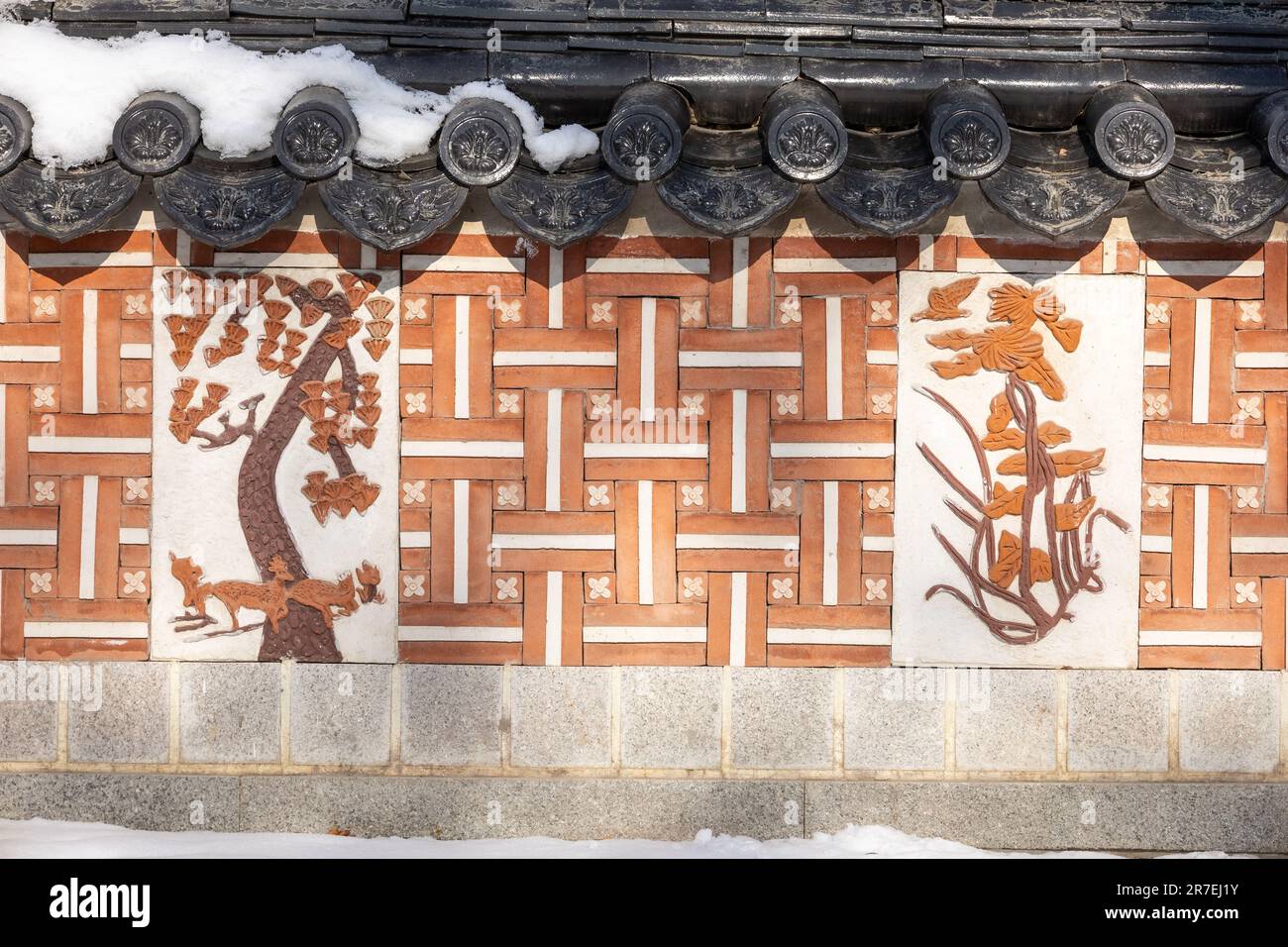 Seoul park elements, Korean national themes Stock Photo - Alamy