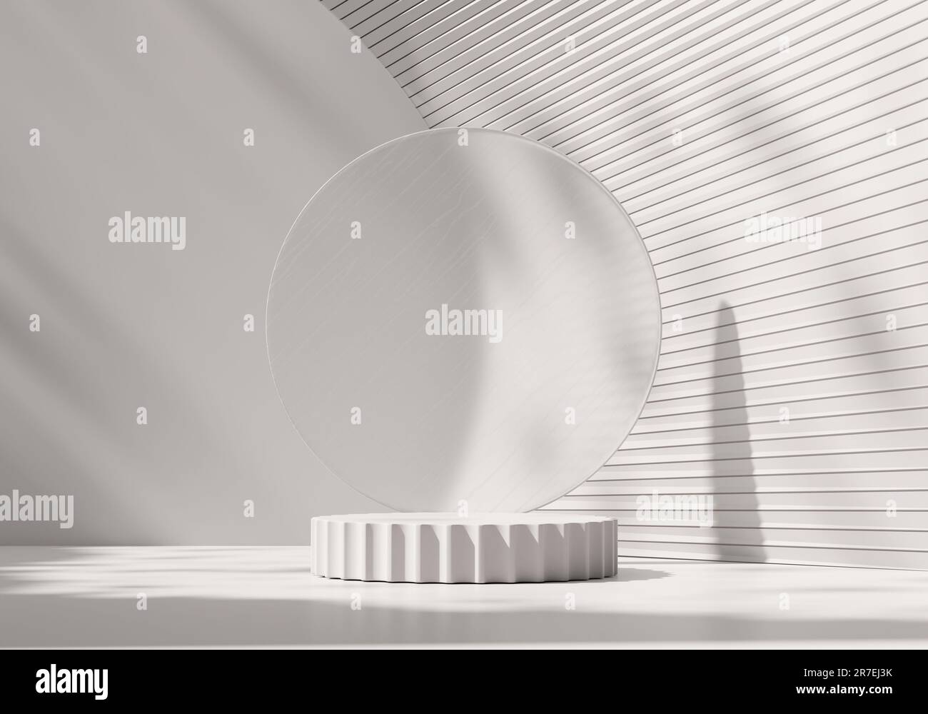 Abstract Minimal Modern White Podium Platform For Product Display ...