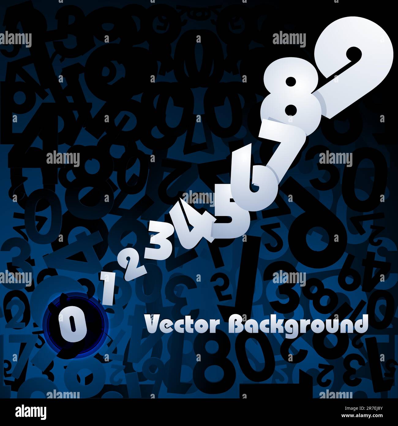 illustration of number card Stock Vector Image & Art - Alamy