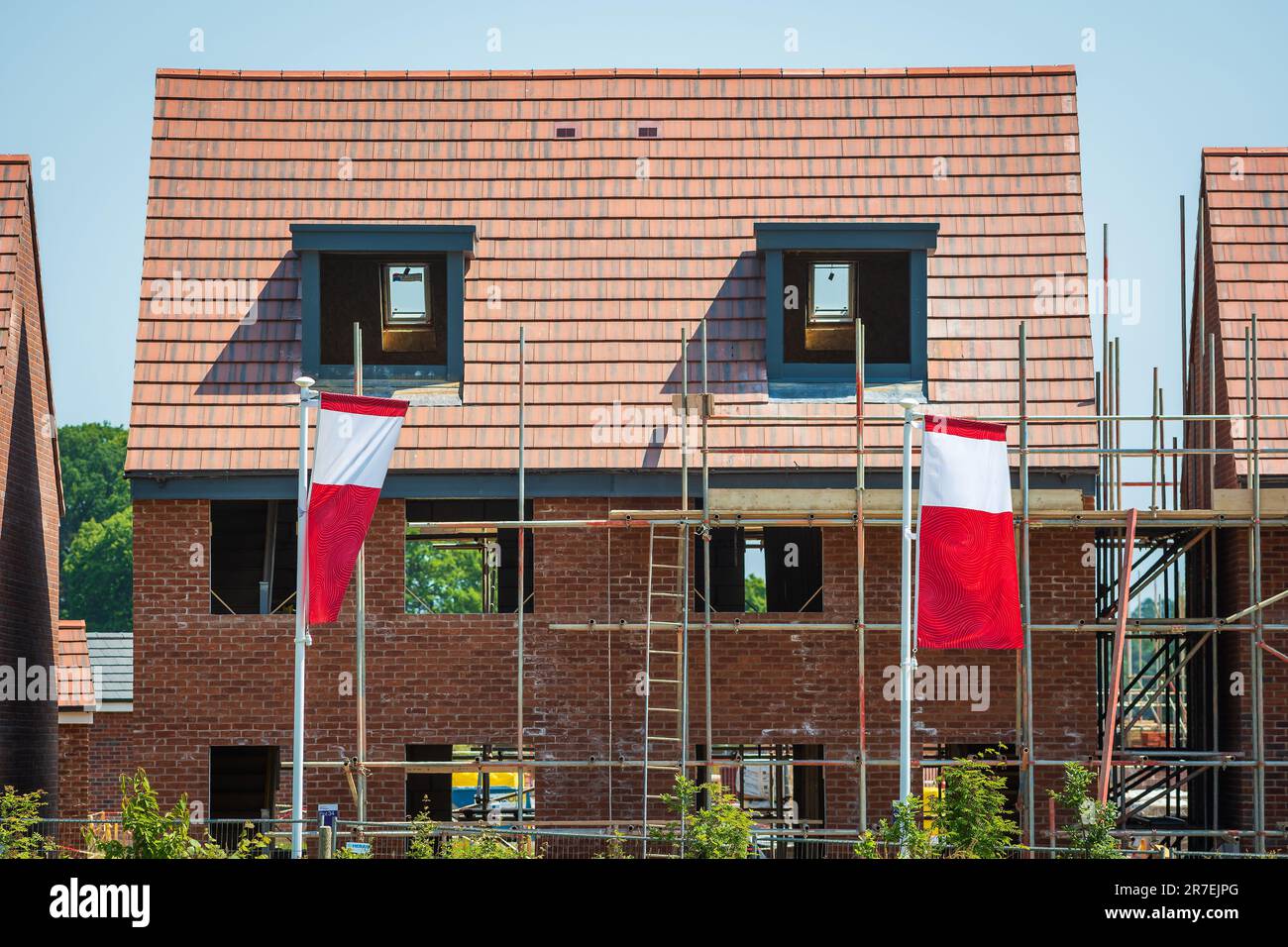 Construction building site in england uk Stock Photo - Alamy