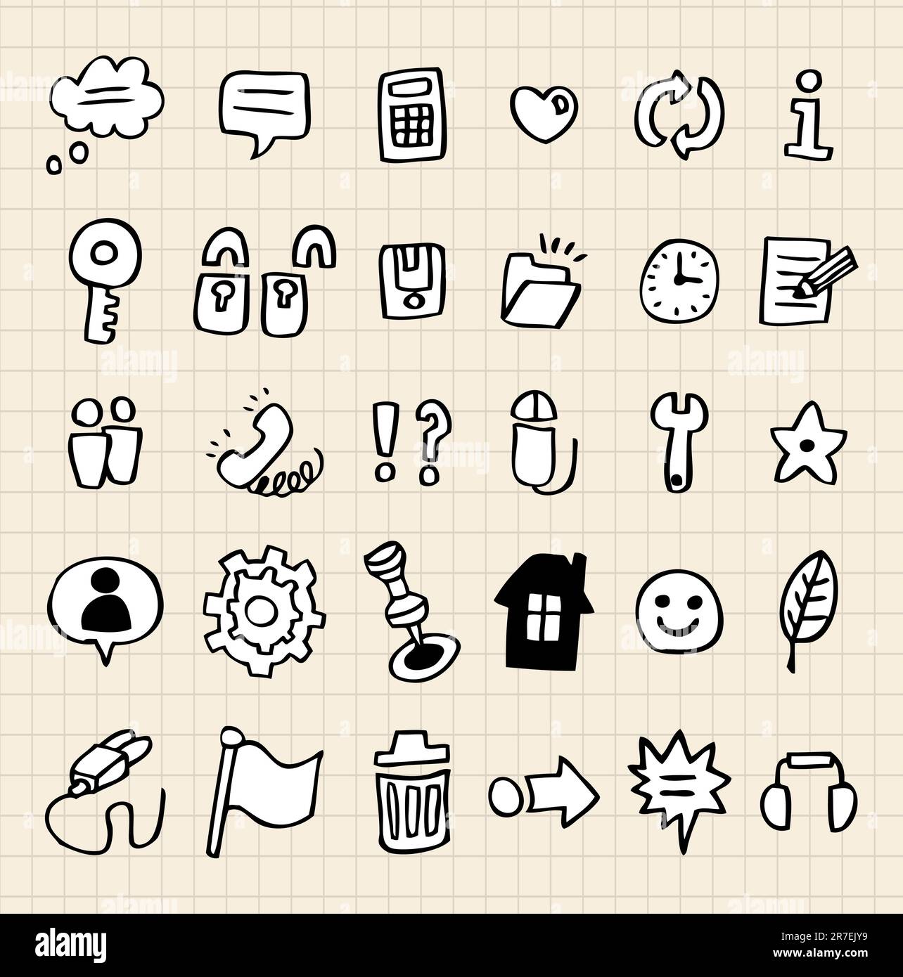 hand draw web icon Stock Vector Image & Art - Alamy