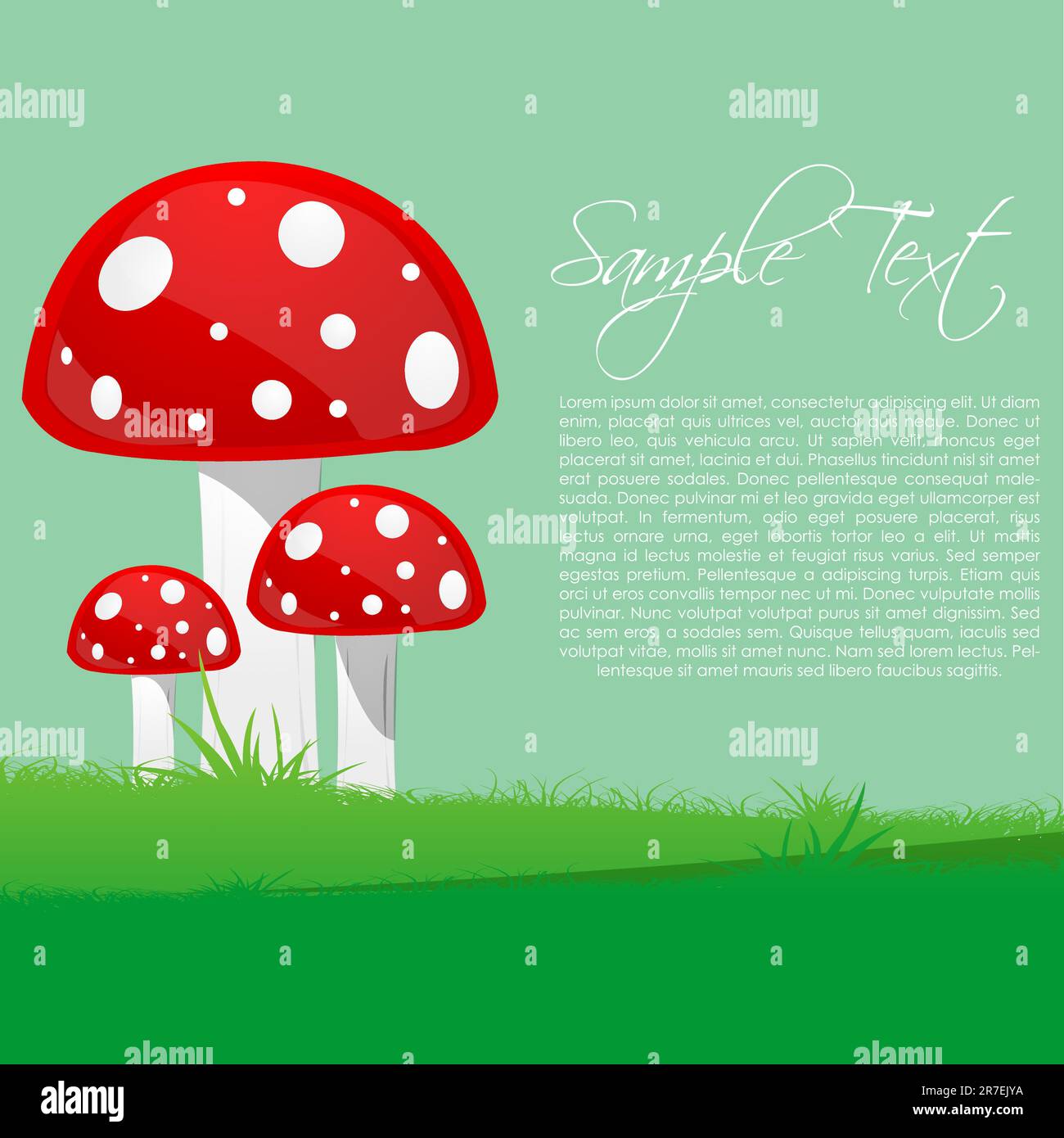 Mushroom scene Stock Vector Images - Alamy
