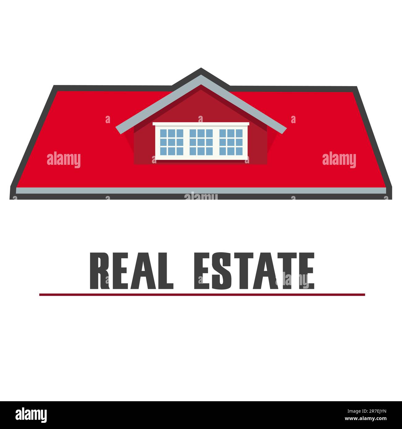 illustration of real estate on white background Stock Vector Image ...