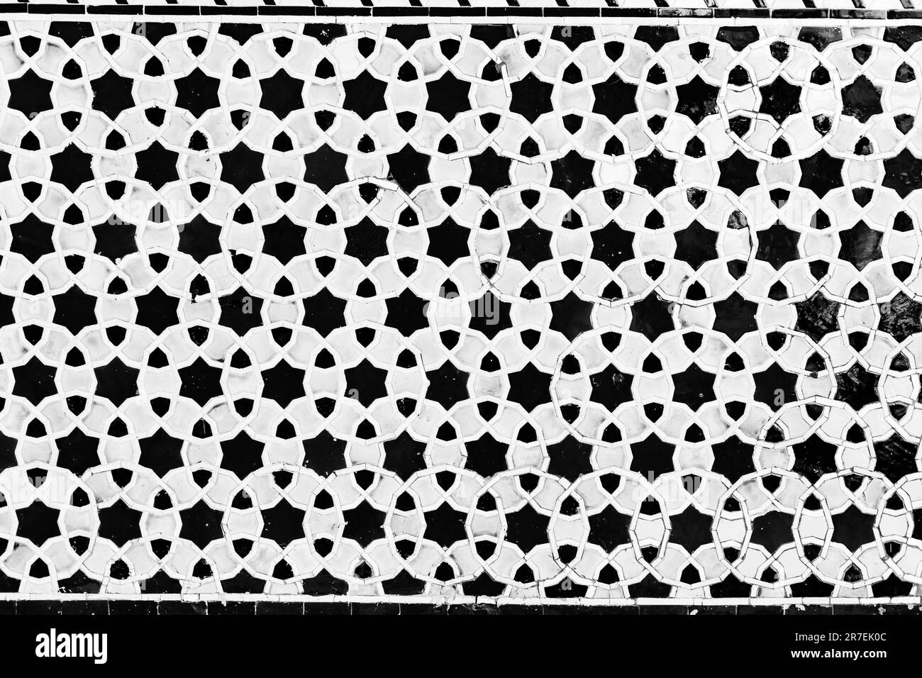 Colorful vintage surface with an old oriental pattern. The background ...