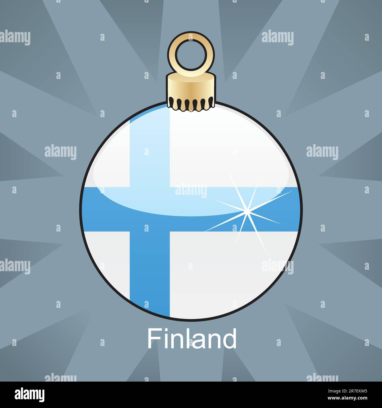 fully editable vector illustration of isolated finland flag in ...