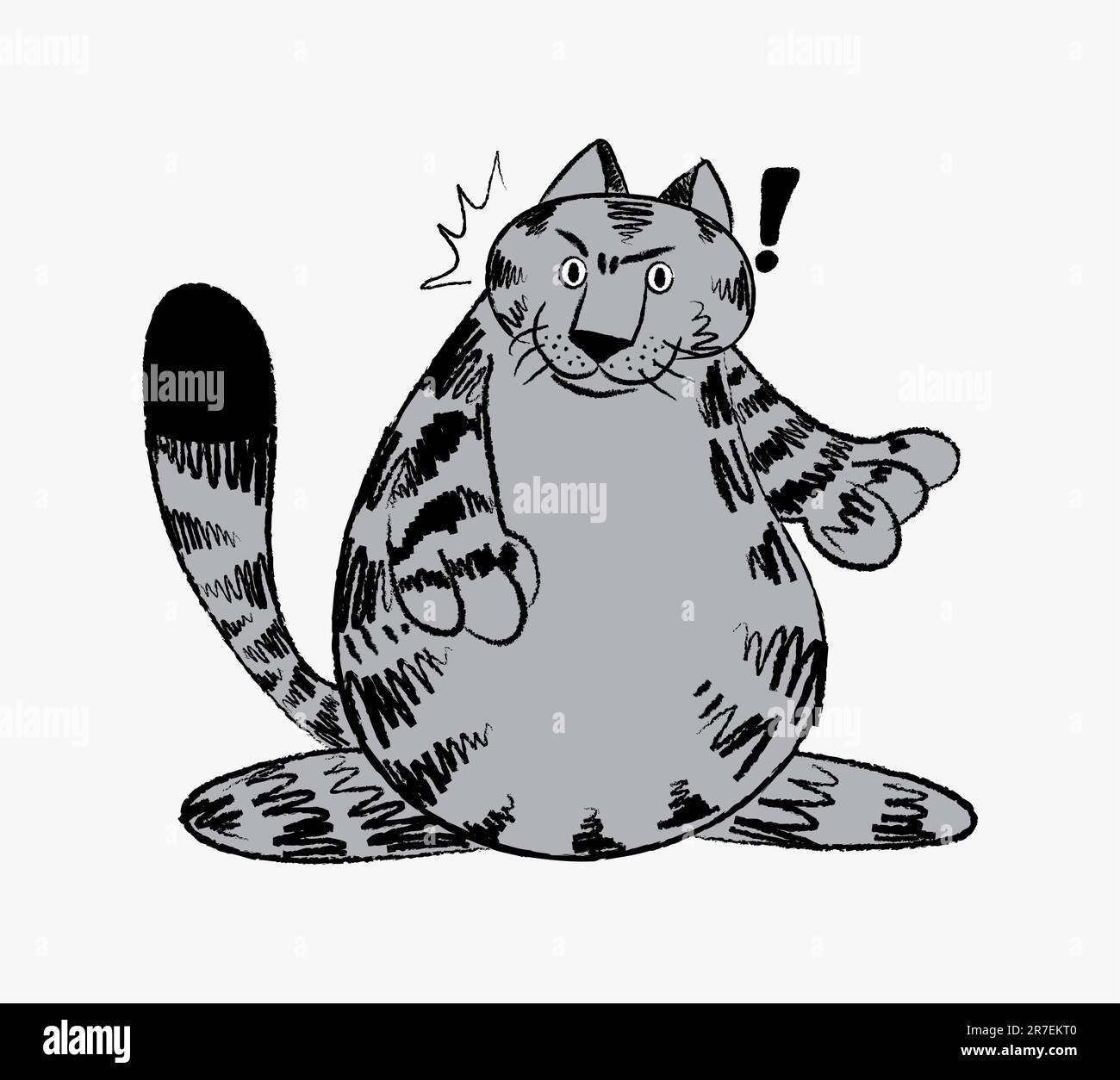 cute cartoon cat Stock Vector Image & Art - Alamy