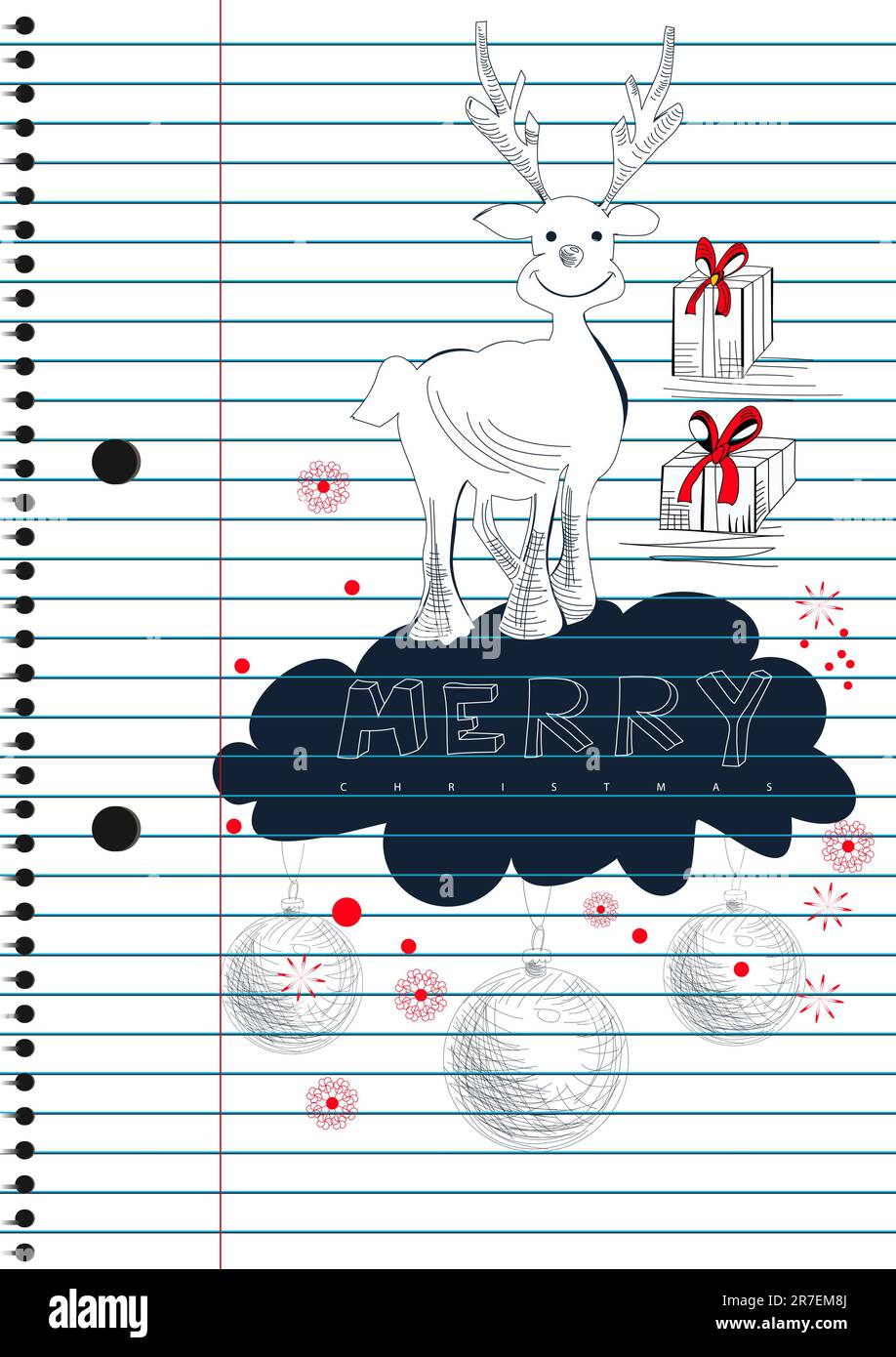 Christmas note Stock Vector Images - Alamy