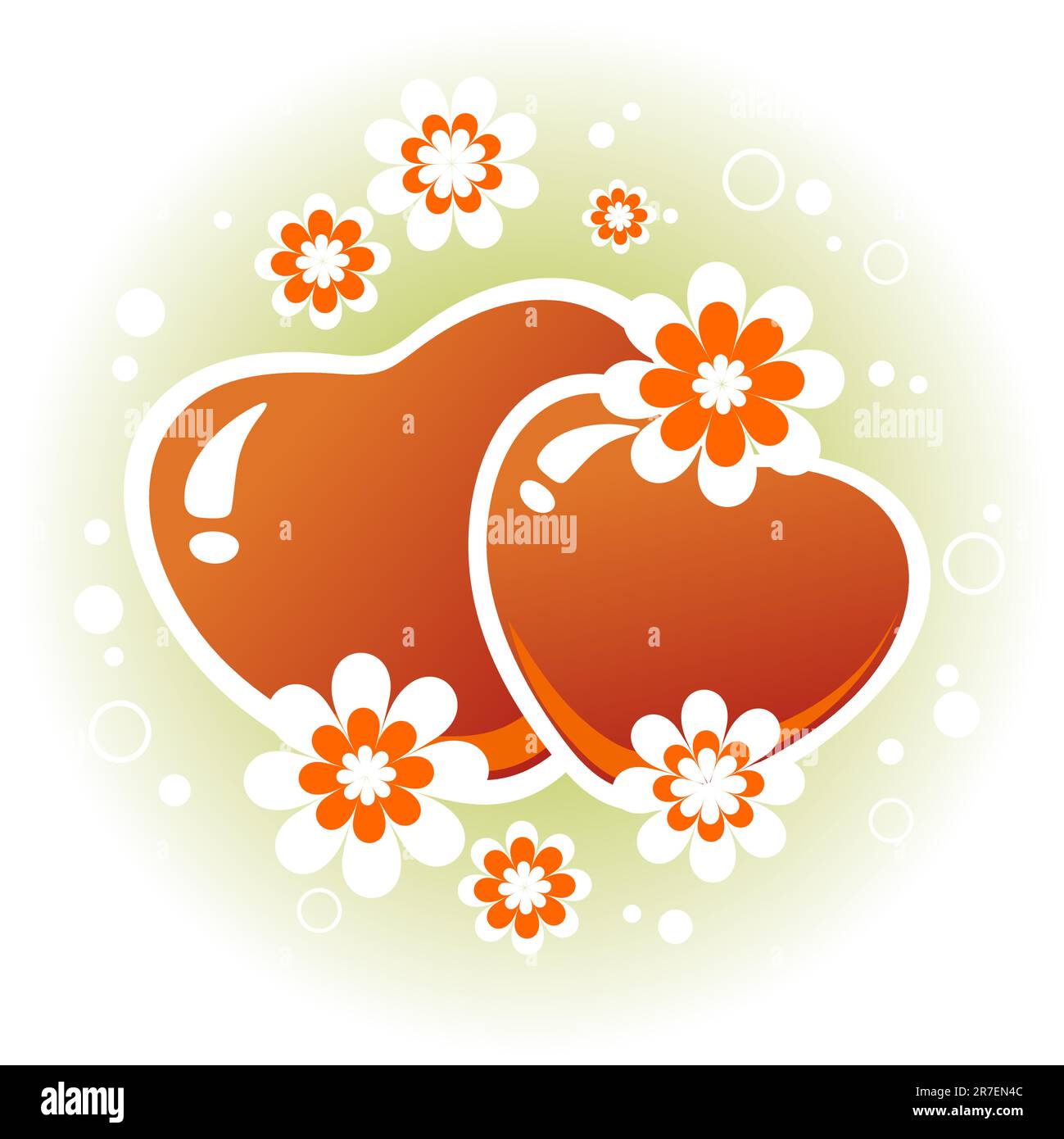 Two stylized flowers hi-res stock photography and images - Alamy